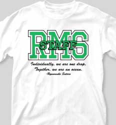 Custom School Staff Shirt Design Ideas - IZA Design